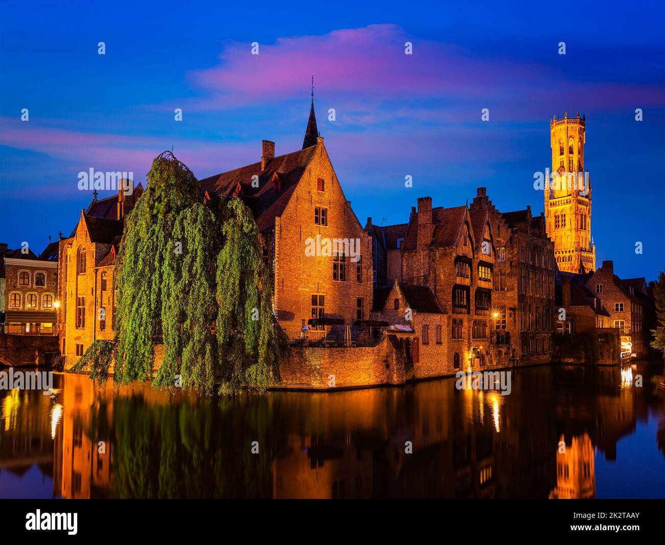 Famous view of Bruges, Belgium Stock Photo - Alamy