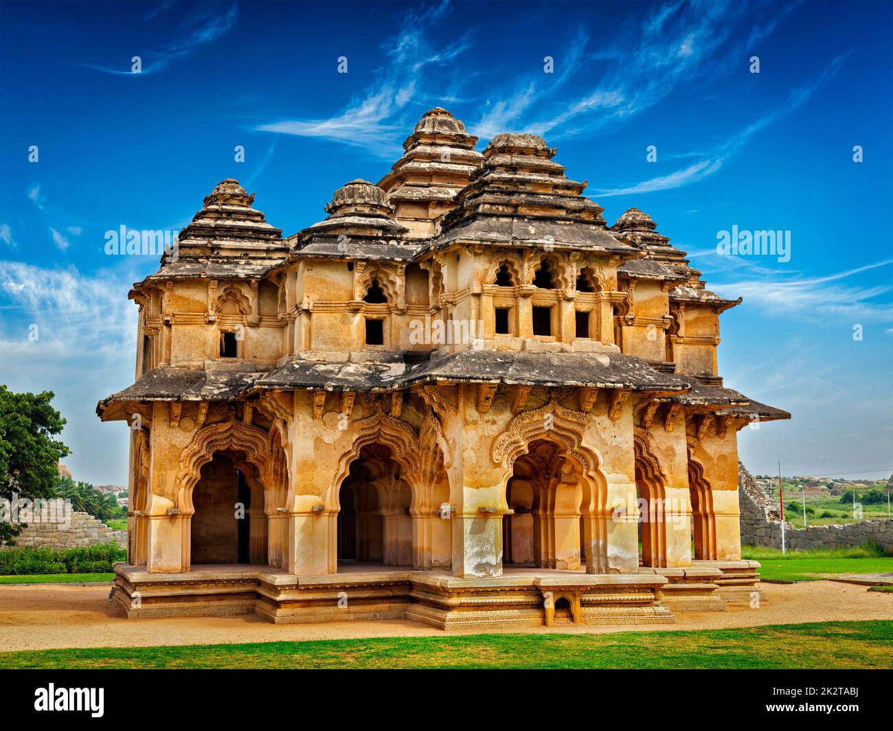 Lotus Mahal pavilion Stock Photo - Alamy