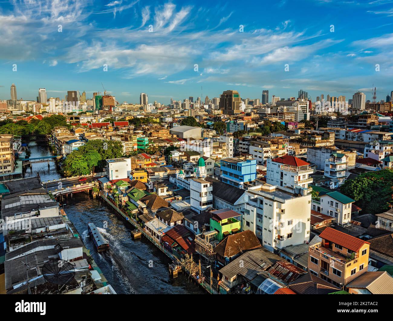 Bangkok aerial view Stock Photo - Alamy