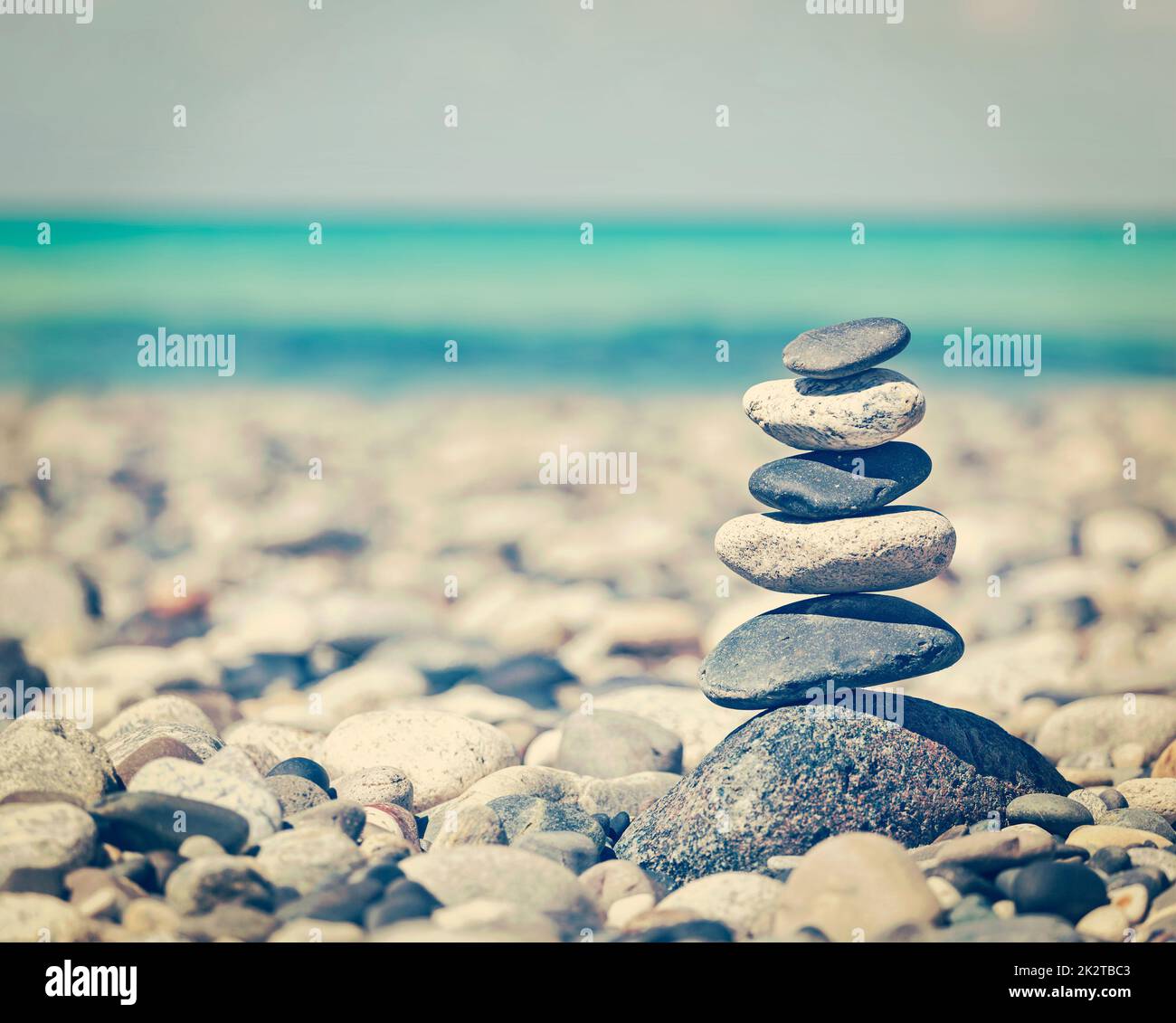 Zen balanced stones stack Stock Photo - Alamy