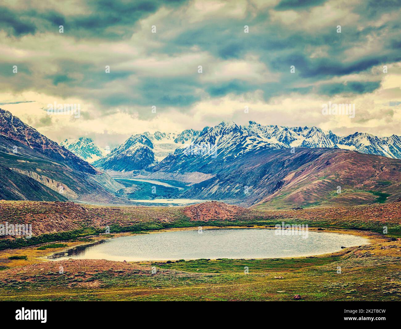 Small lake in Himalayas Stock Photo - Alamy