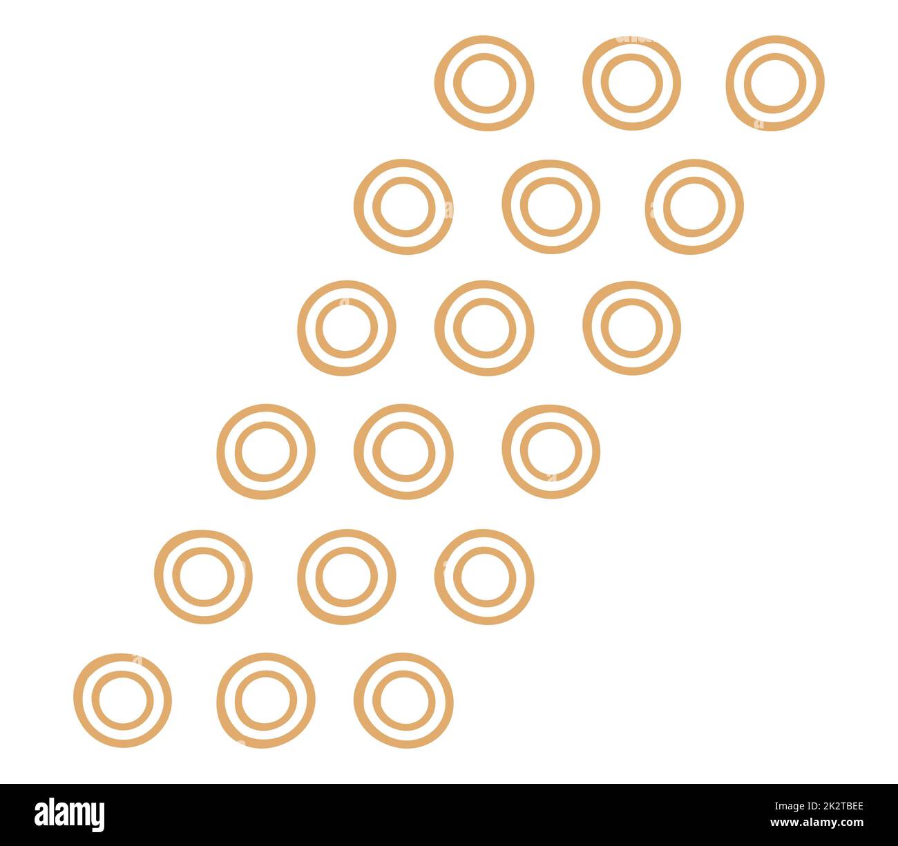 Circles in diagonal shape. Vector illustration. Geometry shape Stock ...