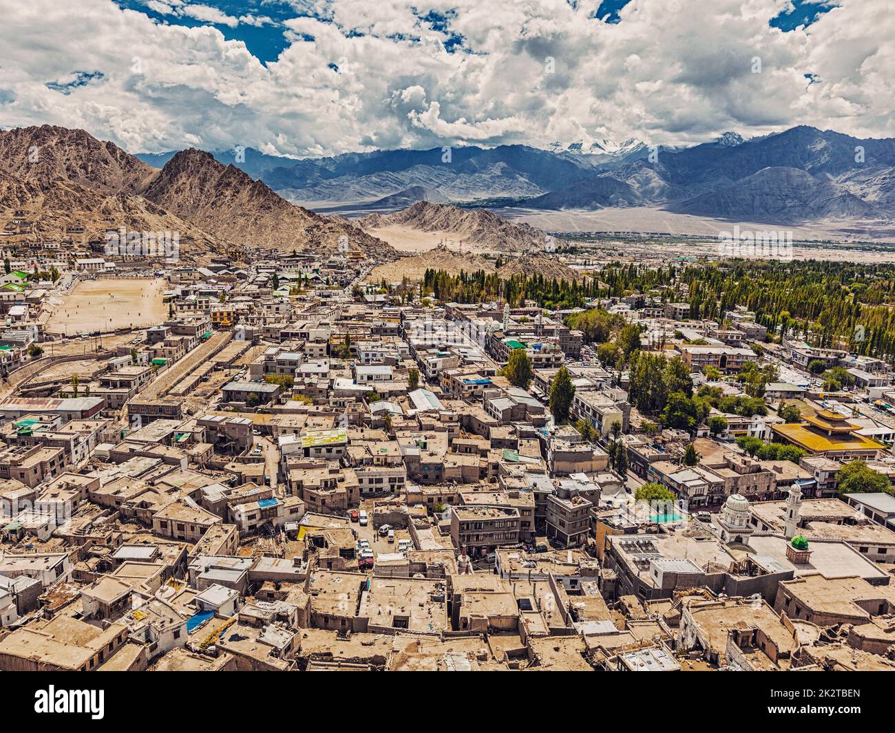 Aerial view of Leh Stock Photo - Alamy