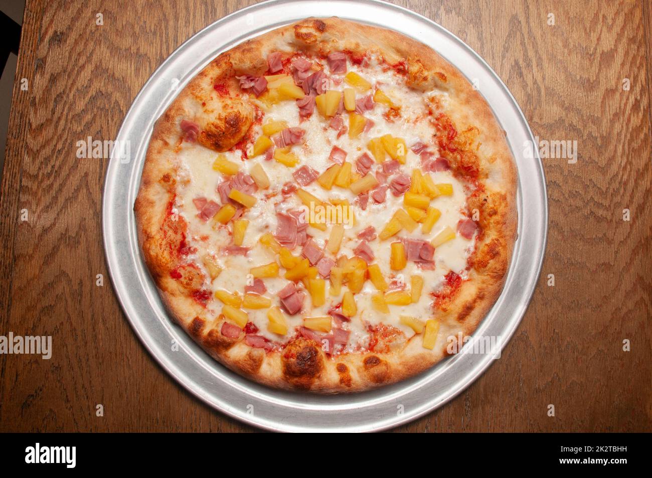 Delicious Hawaiian Pizza Stock Photo - Alamy
