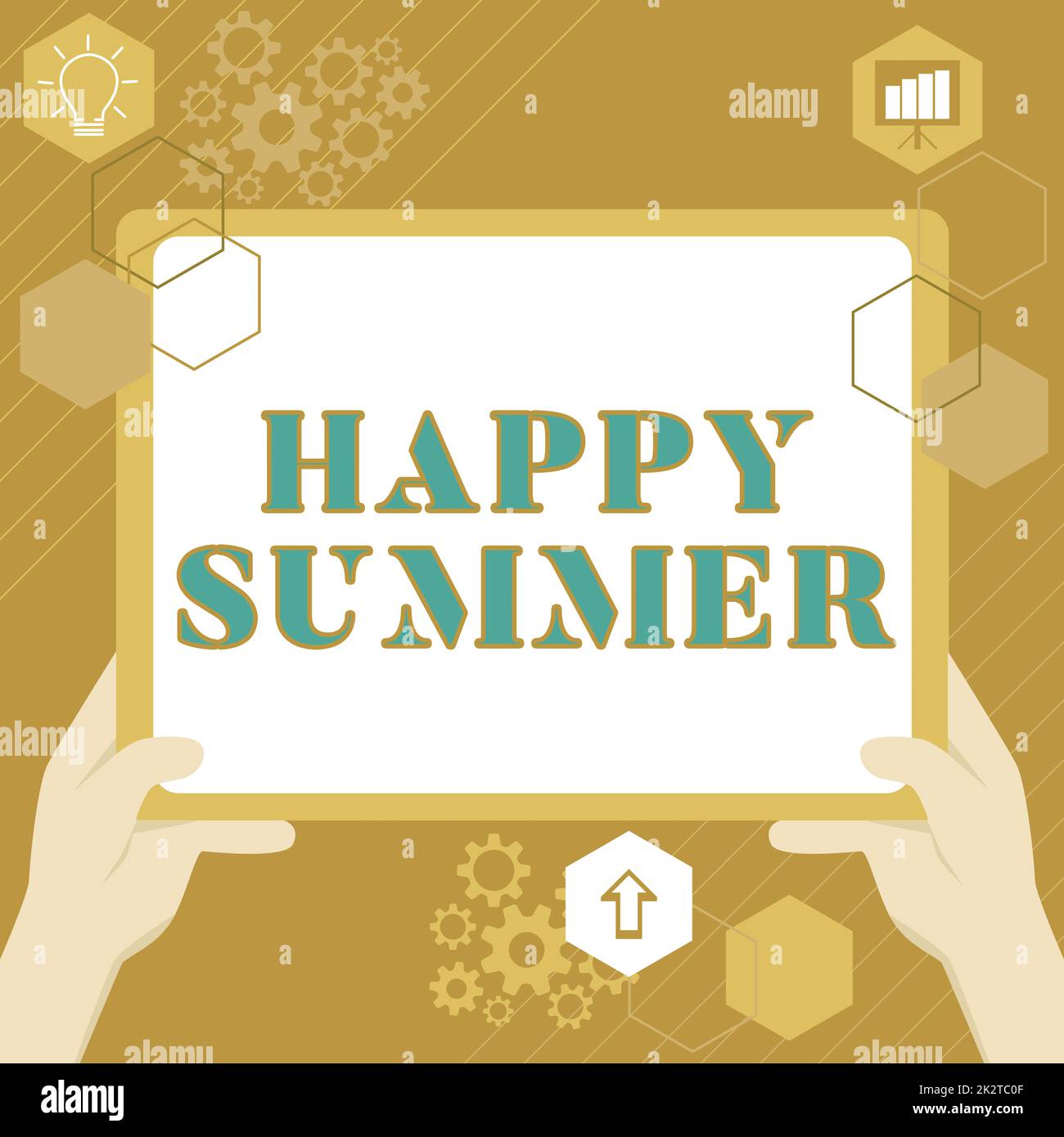 Writing displaying text Happy Summer. Concept meaning Beaches Sunshine ...