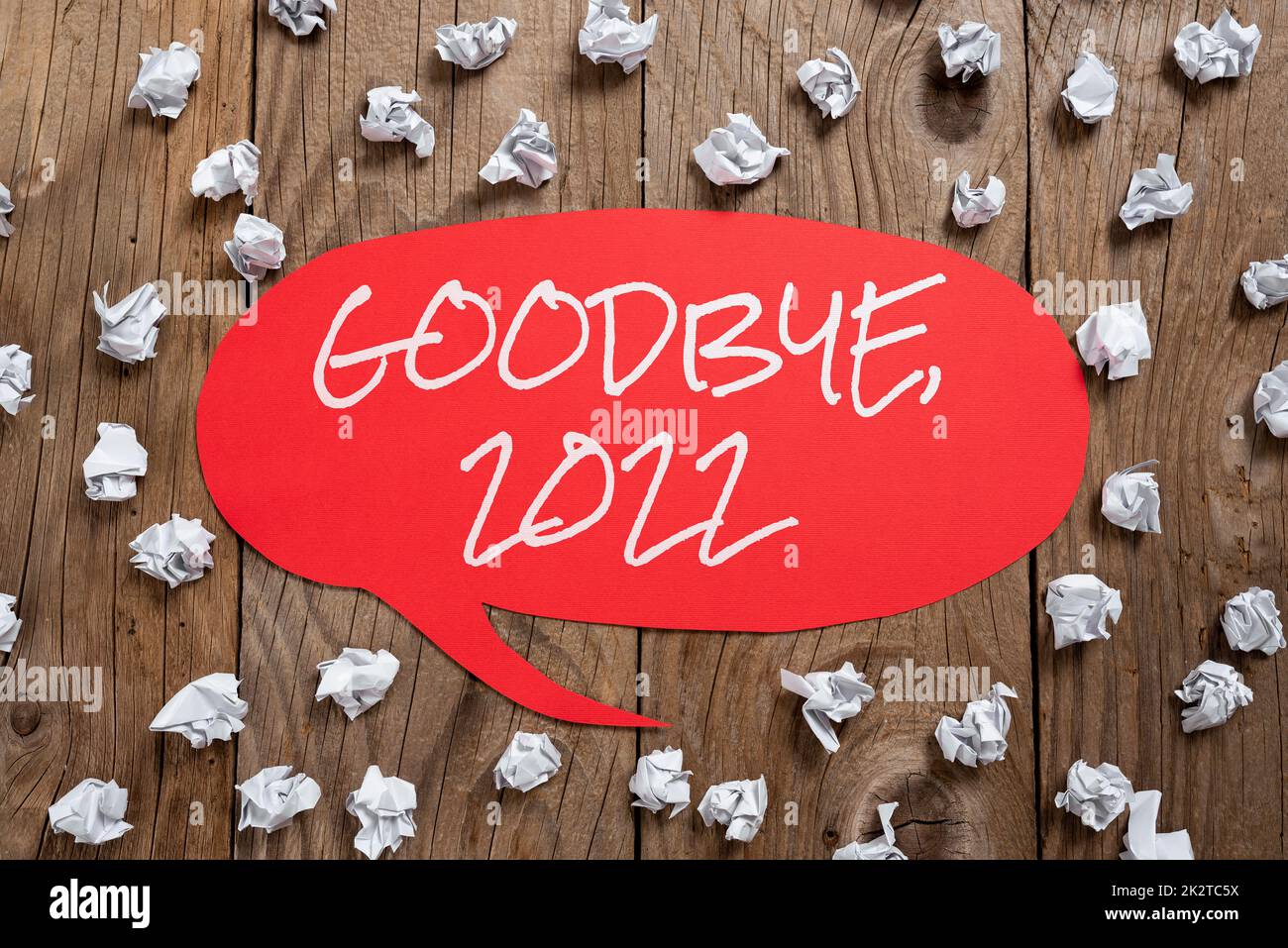 Sign displaying Goodbye 2022. Internet Concept New Year Eve Milestone ...