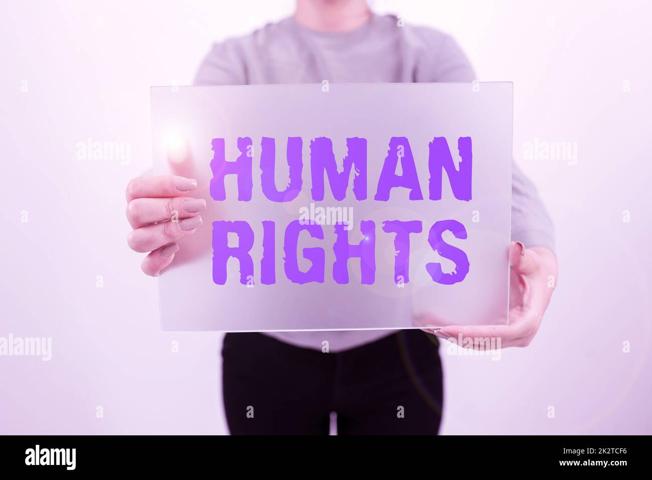 Conceptual display Human Rights. Word for Moral Principles Standards ...