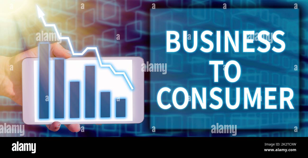 Conceptual display Business To Consumer. Business approach Direct ...