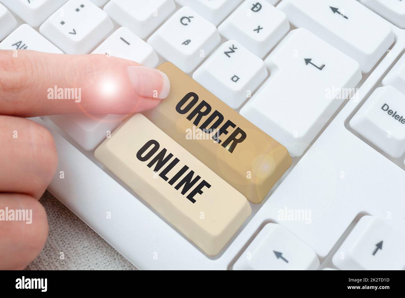 Text caption presenting Order Online. Word Written on Buying goods and ...