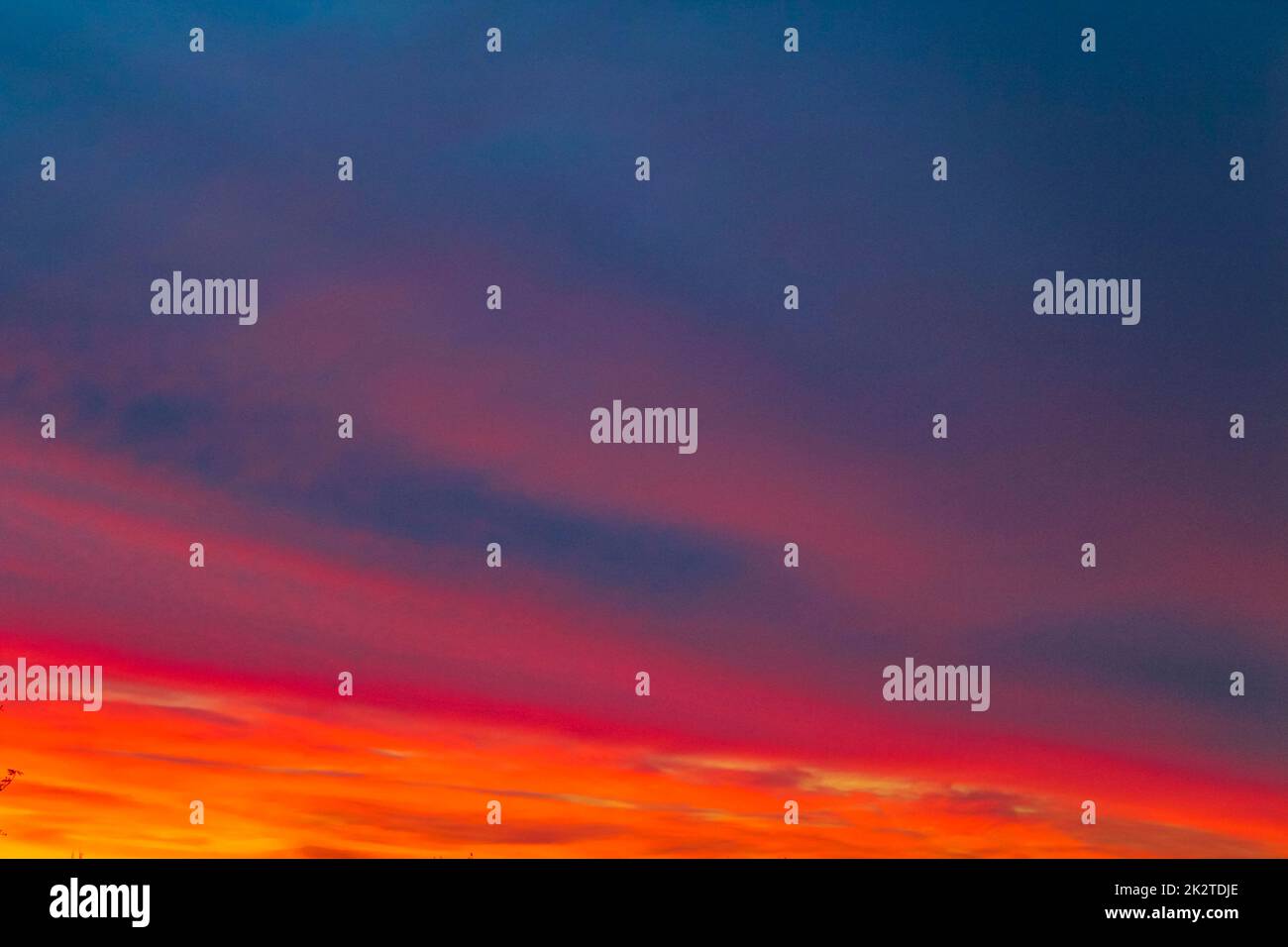 Amazing colorful pink violet blue and purple sunset sky panorama Stock ...