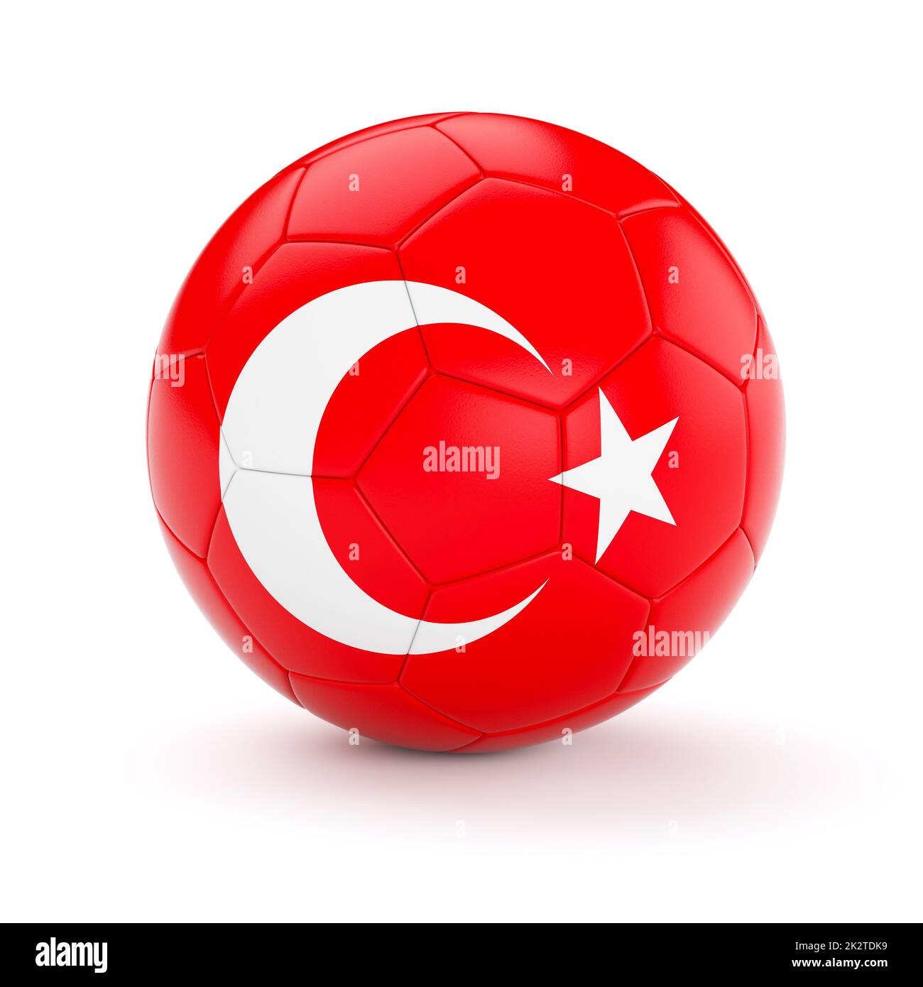 Soccer football ball with Turkey flag Stock Photo - Alamy