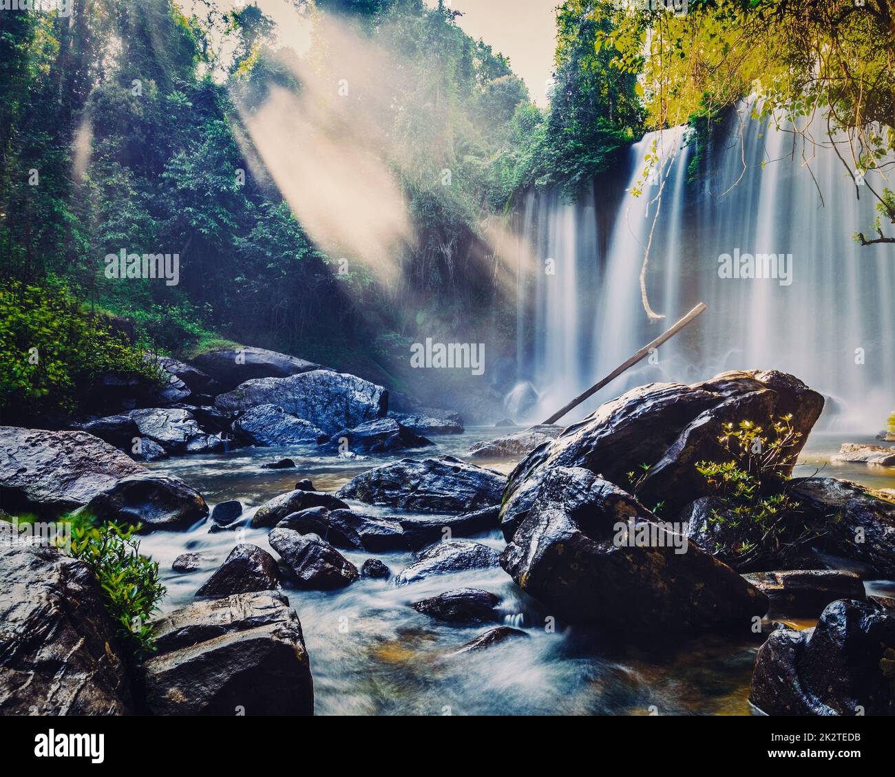 Cambodia waterfall hi-res stock photography and images - Alamy