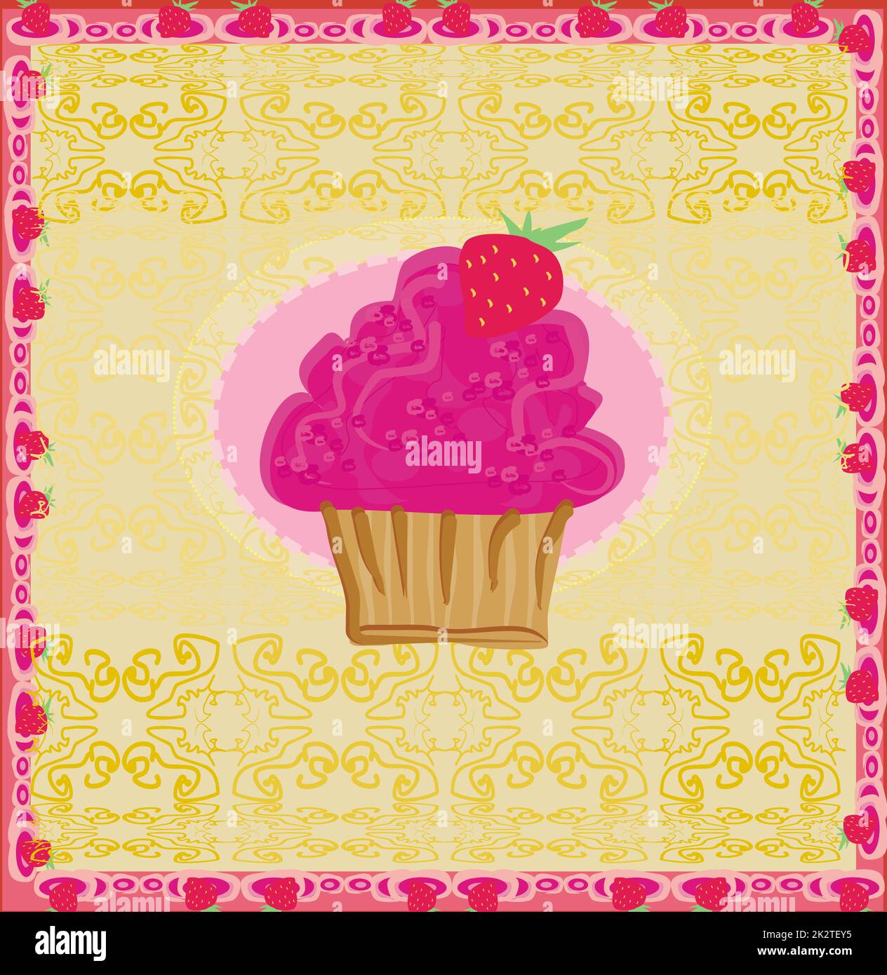 Lovely Cupcake Design Stock Photo - Alamy