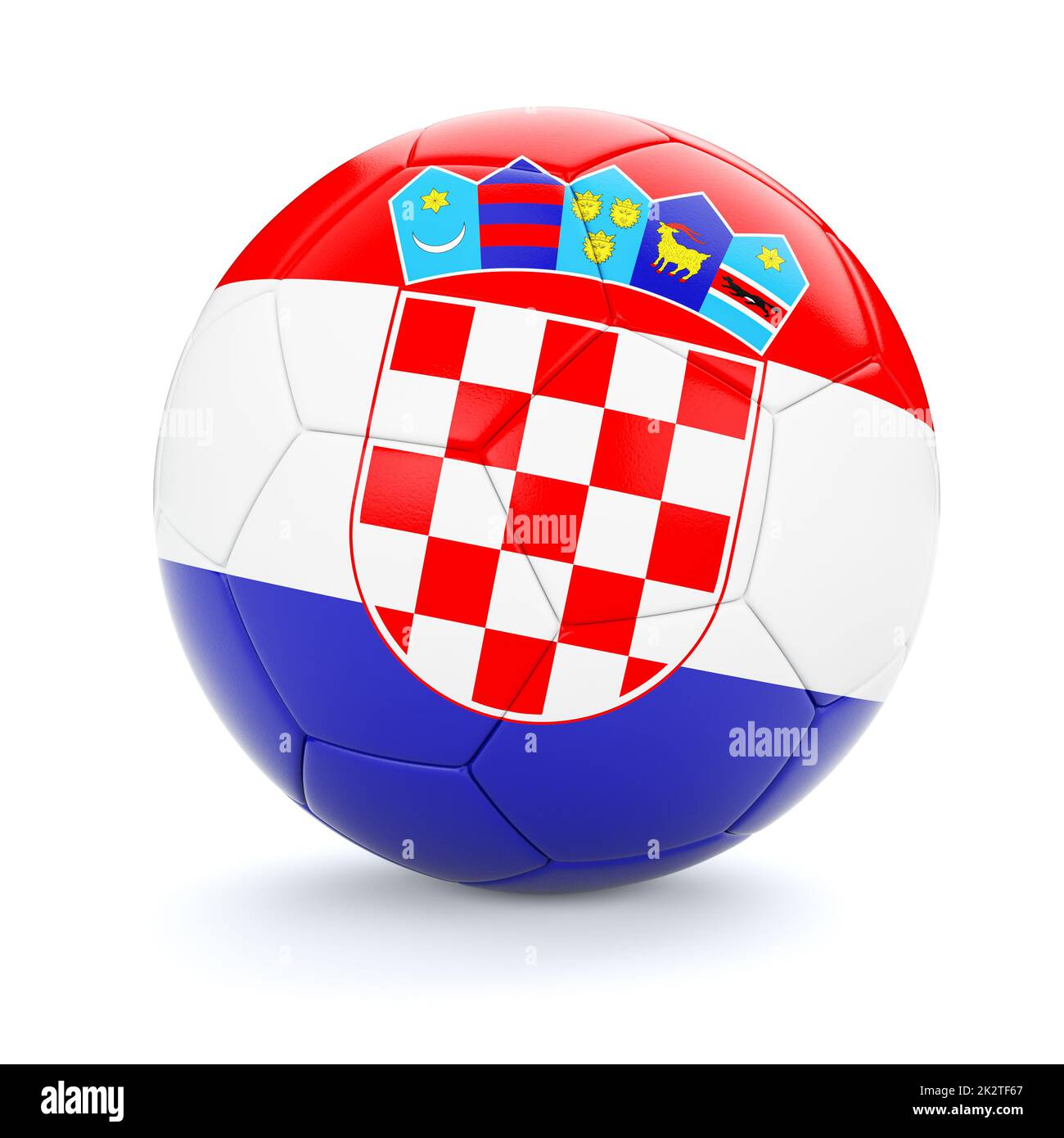 Soccer football ball with Croatia flag Stock Photo - Alamy