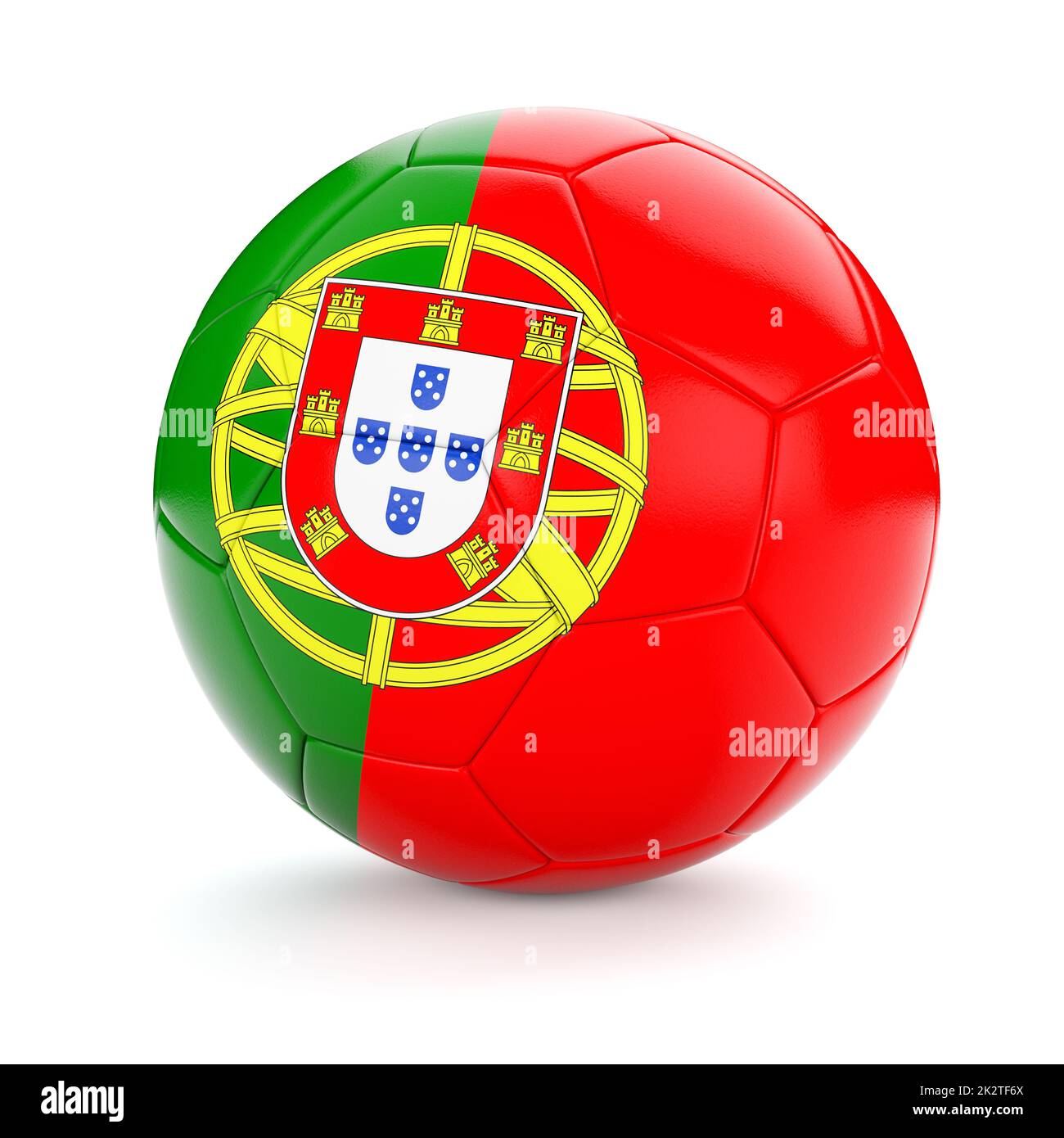 Soccer football ball with Portugal flag Stock Photo - Alamy