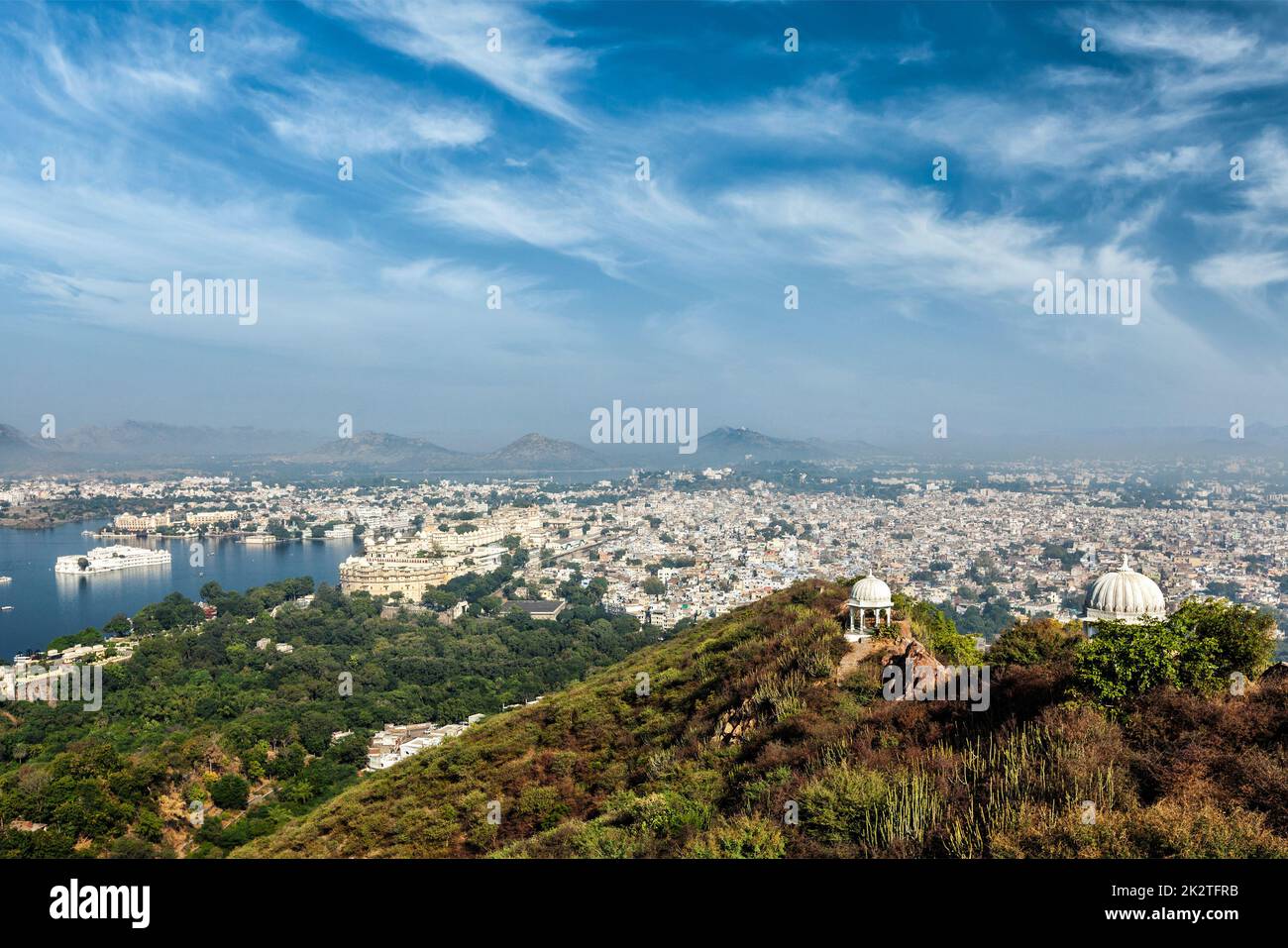 Aerial view of Udaipur, India Stock Photo - Alamy