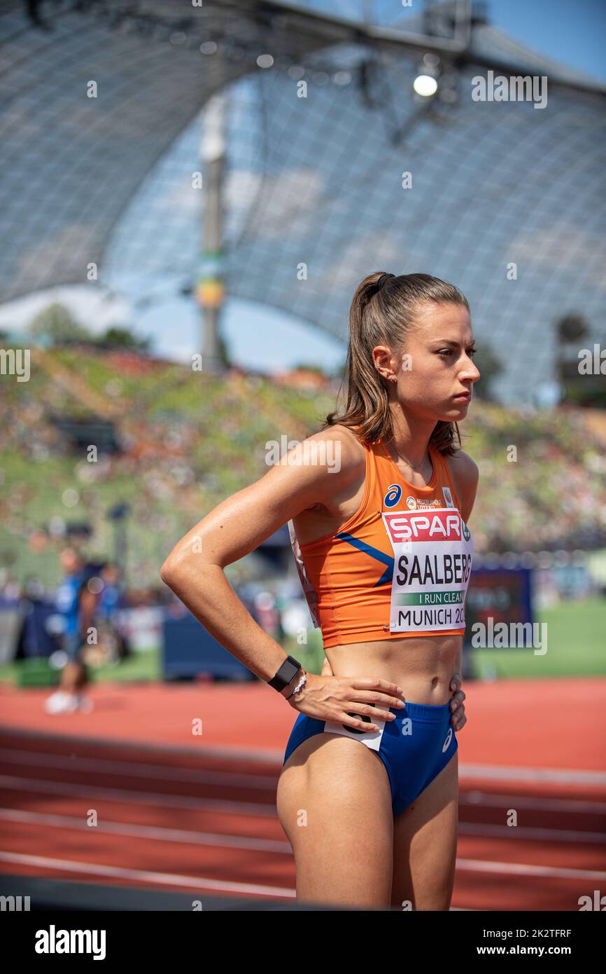 Eveline Saalberg participating in the 400 meters of the European ...