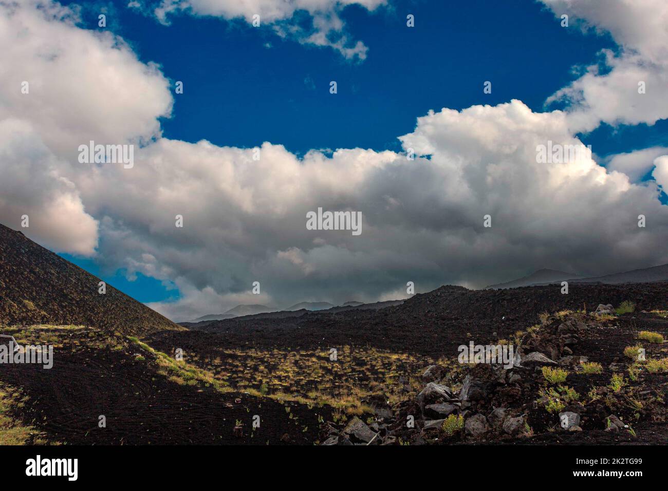 Etna Volcanic landscape Stock Photo - Alamy