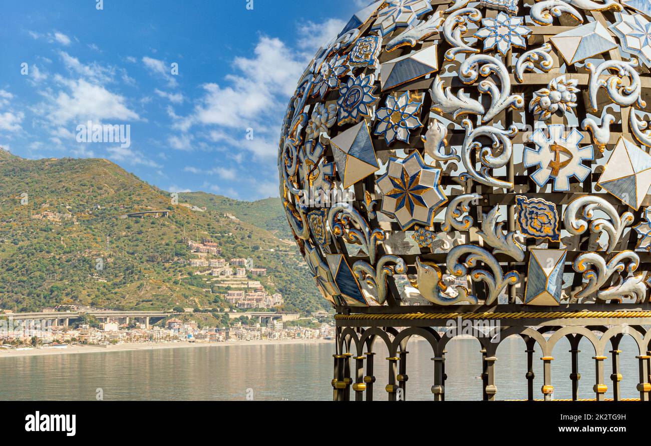 Dome with mosaic in Catalan style Stock Photo - Alamy