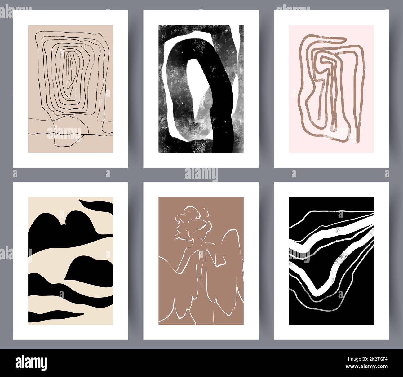 Abstract modern creative artworks collection Stock Photo - Alamy