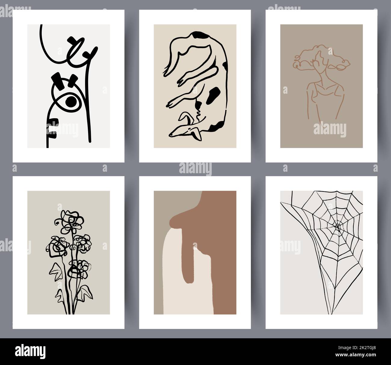 Abstract printable artwork for interior design Stock Photo - Alamy