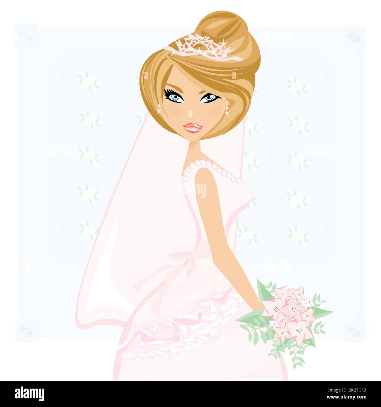 Beautiful invitation card flowers Cut Out Stock Images & Pictures - Alamy