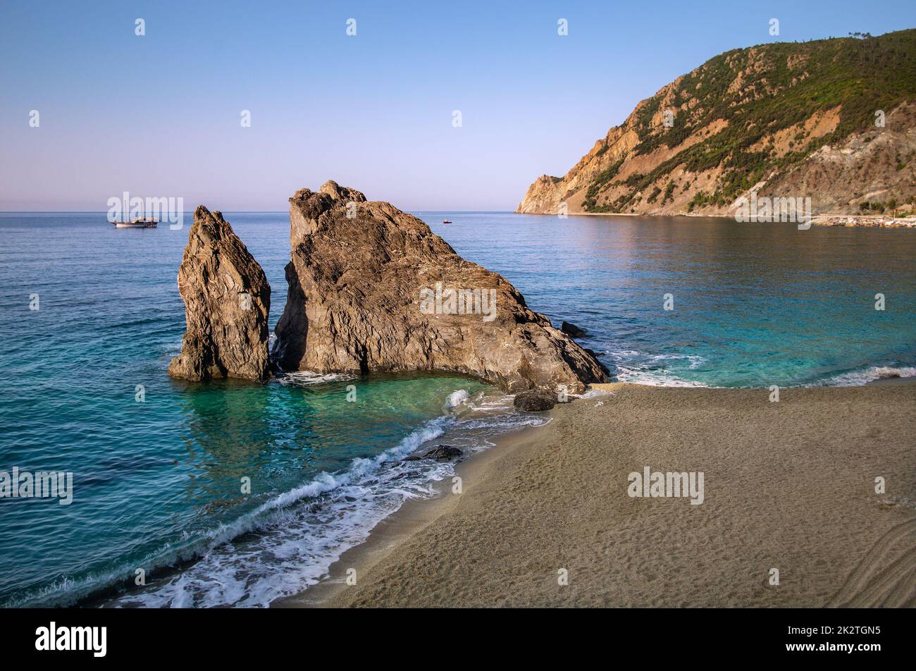 Beach in Monterosso al Mare in Cinque Terre, Italy Stock Photo - Alamy