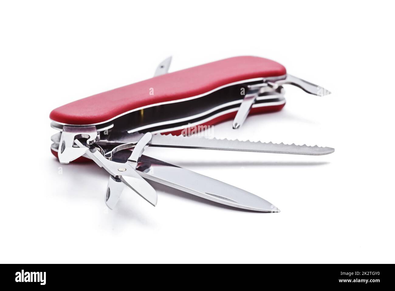 Swiss army knife isolated Stock Photo - Alamy