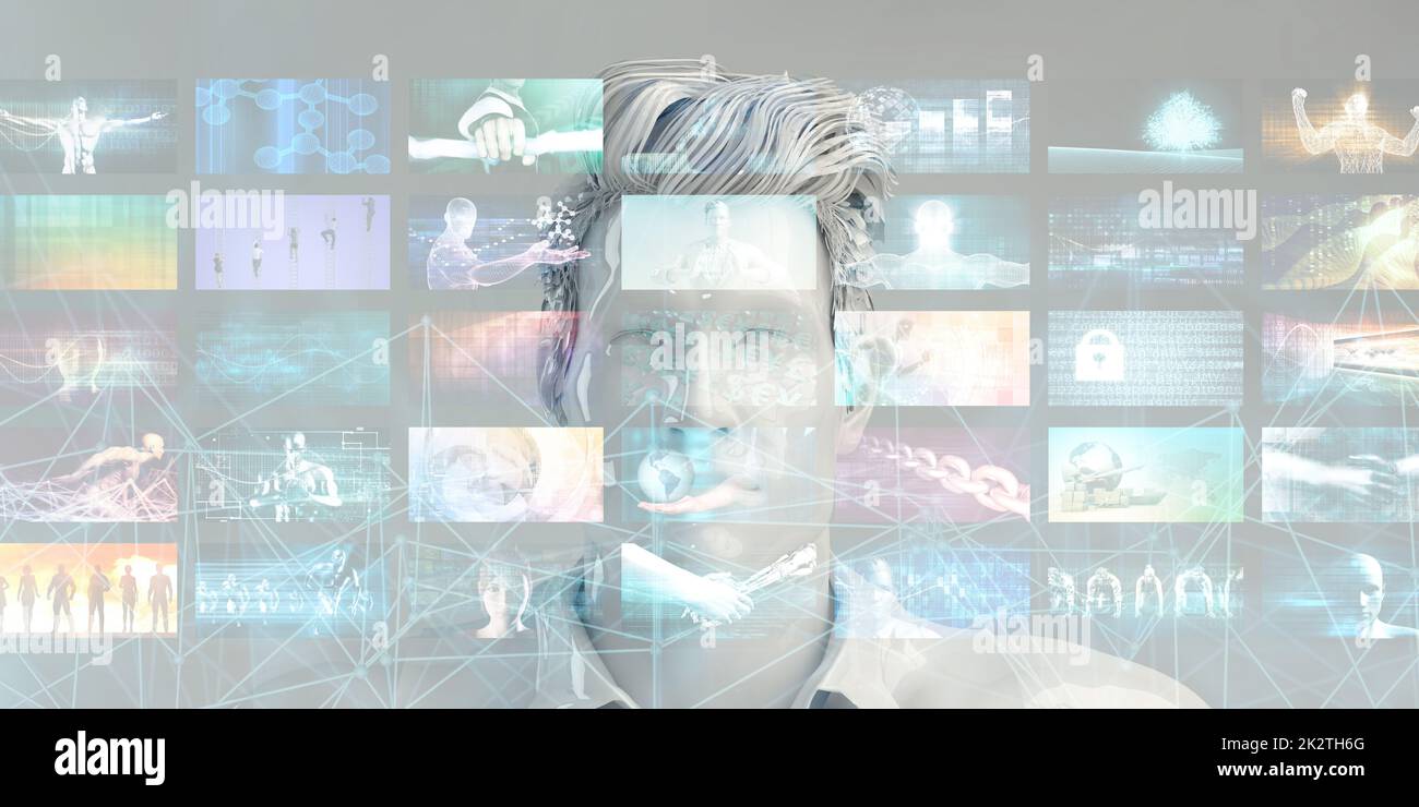 Futuristic Virtual Reality Background Stock Photo - Alamy