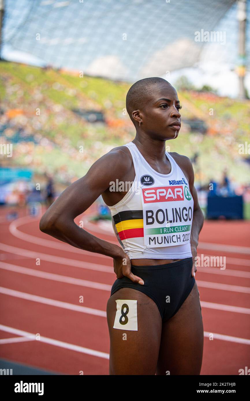 Cynthia Bolingo participating in the 400 meters of the European ...
