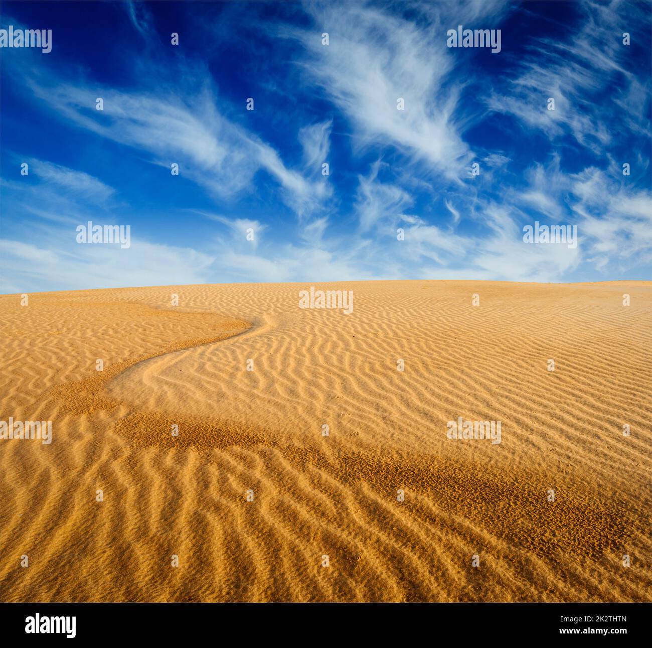 Desert sand dunes on sunrise Stock Photo - Alamy