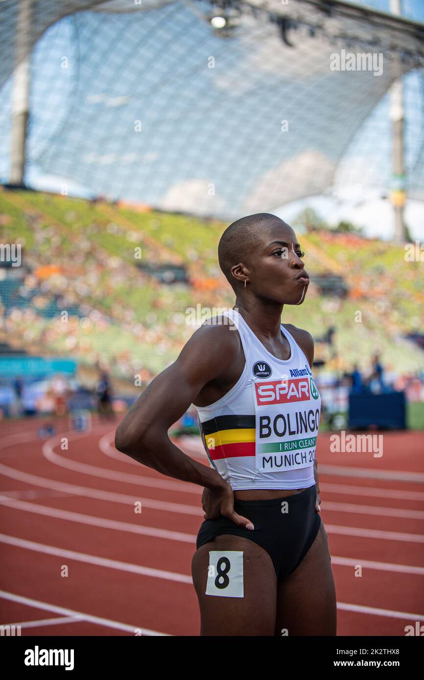 Cynthia Bolingo participating in the 400 meters of the European ...