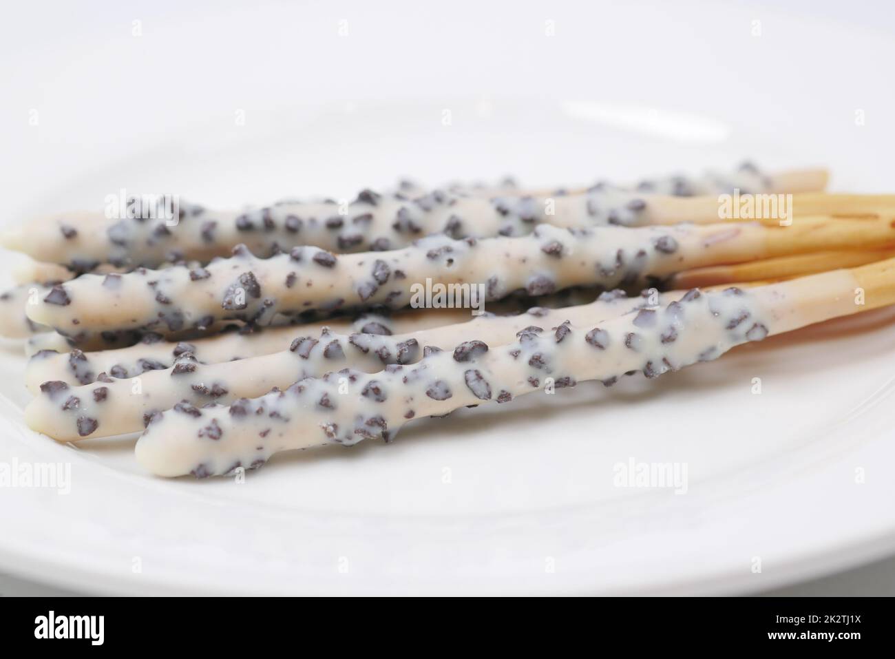 almond nut dark chocolate stick on table Stock Photo - Alamy