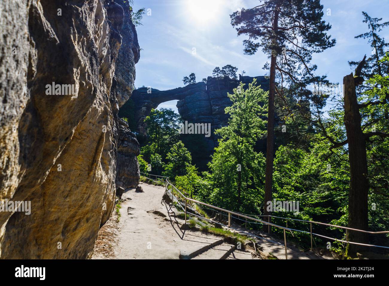 Pravcicka Gate - natural sandstone arch in the Bohemian Switzerland ...