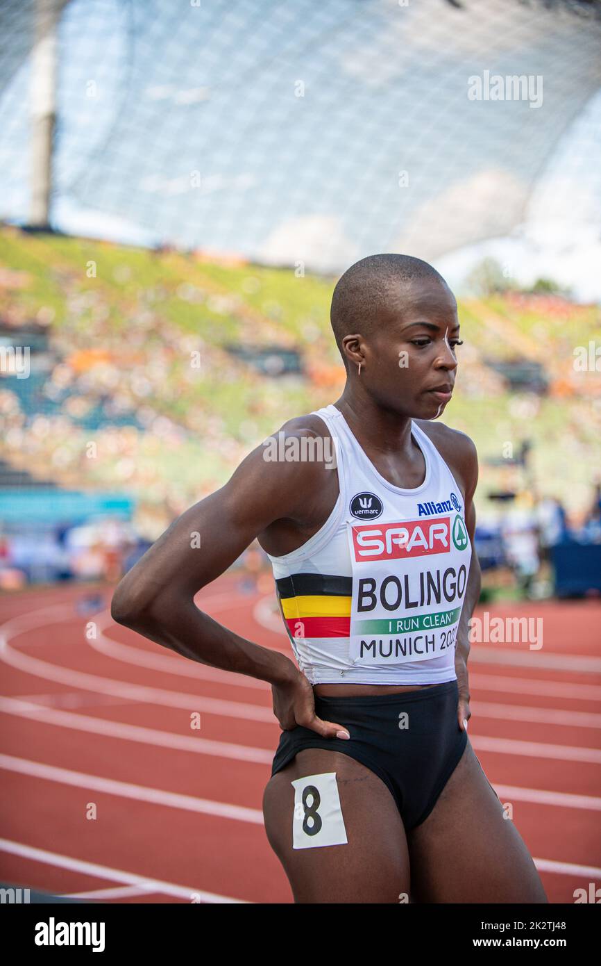 Cynthia Bolingo participating in the 400 meters of the European ...