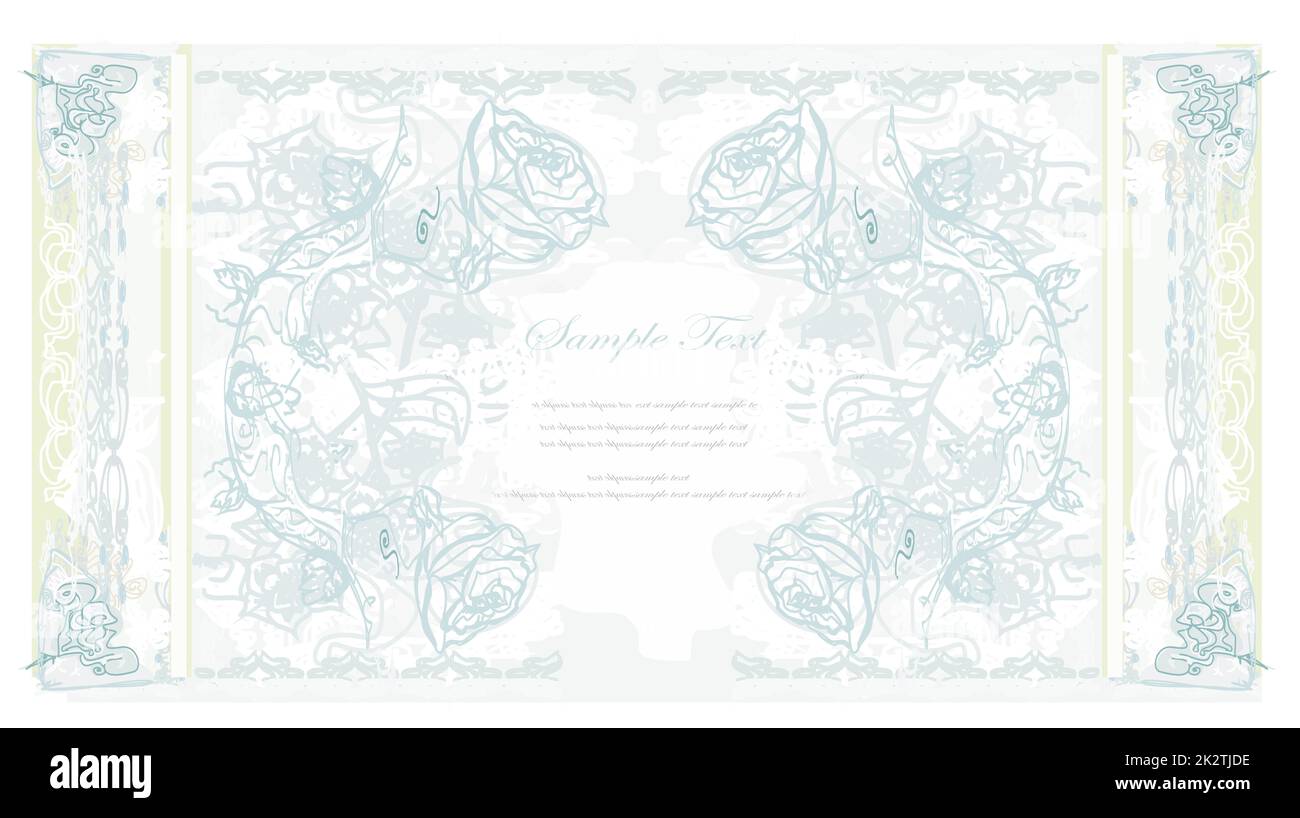 Wedding card blossom Cut Out Stock Images & Pictures - Alamy