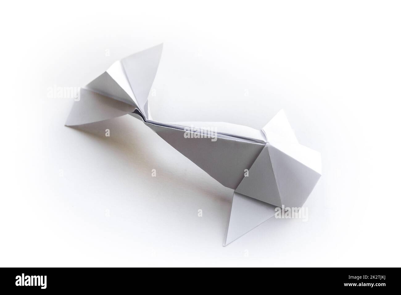 Paper fish origami isolated on a white background Stock Photo - Alamy