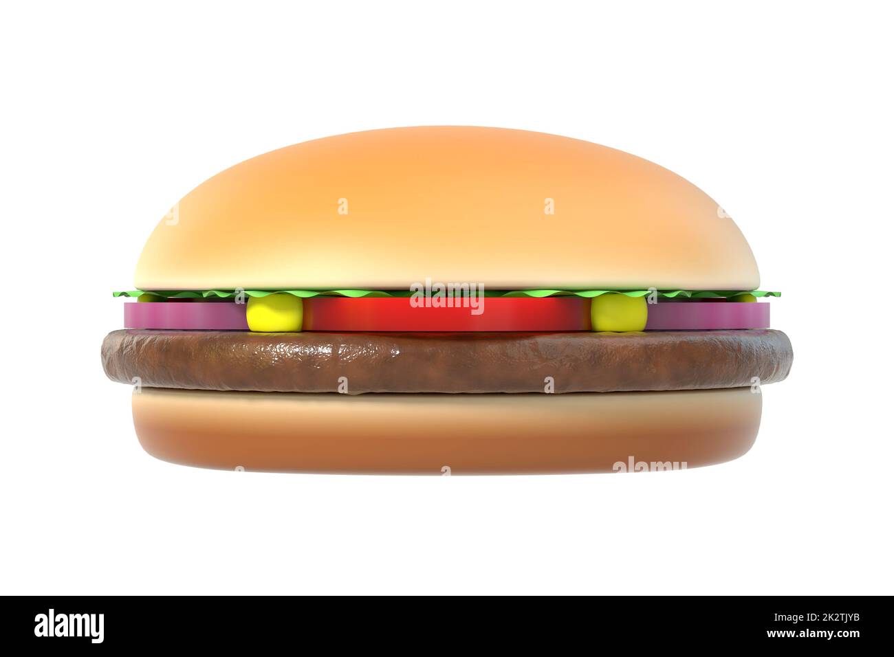 Hamburger isolated on white Stock Photo - Alamy