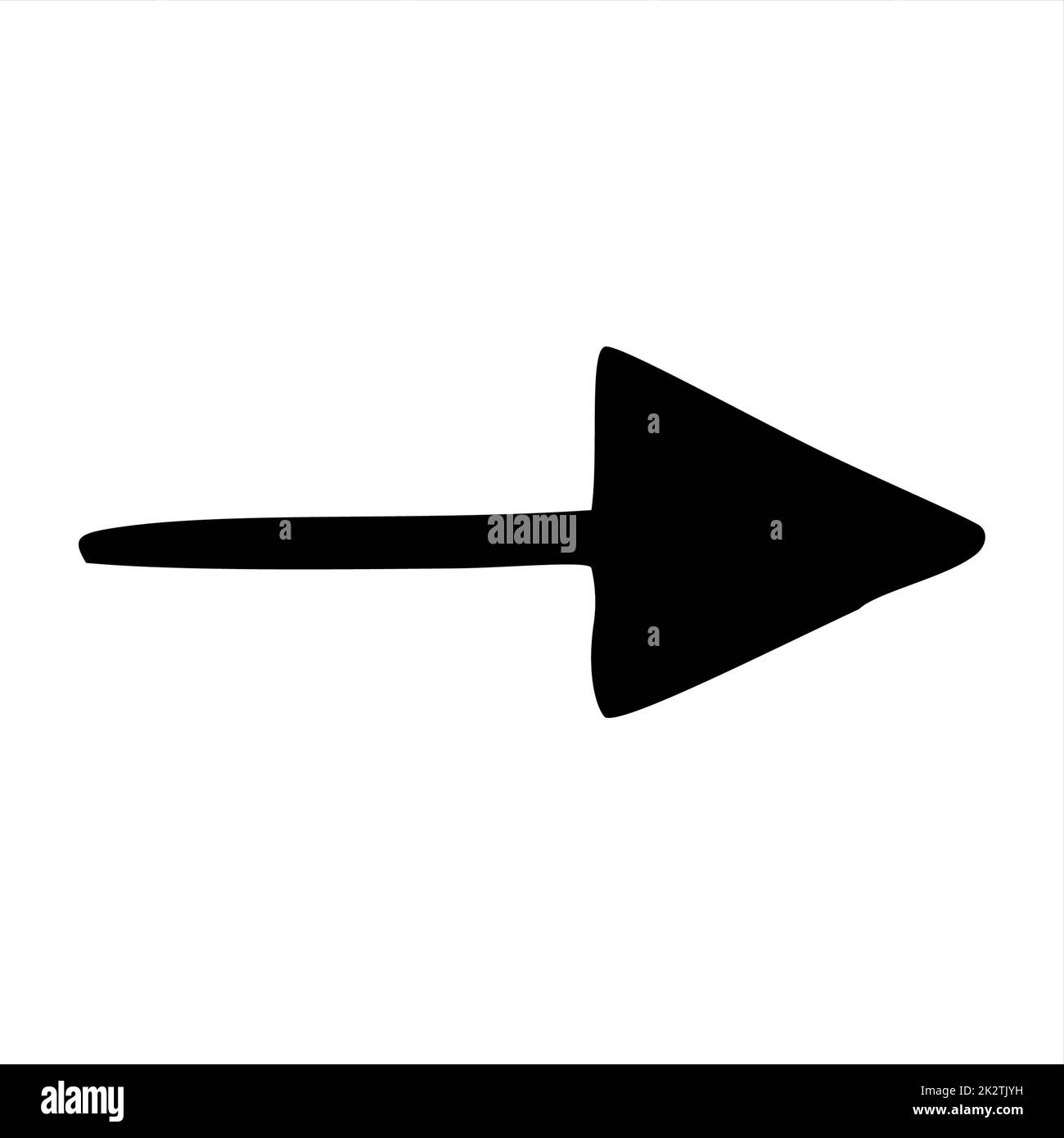 Doodle up arrow symbol hand drawn with thin line Stock Photo - Alamy