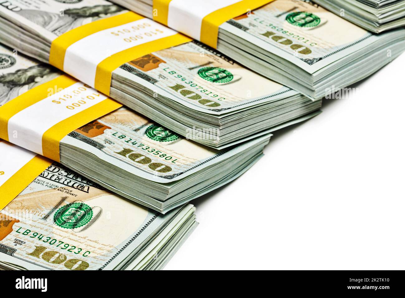 Bundles of hundred dollar bills hi-res stock photography and images - Alamy
