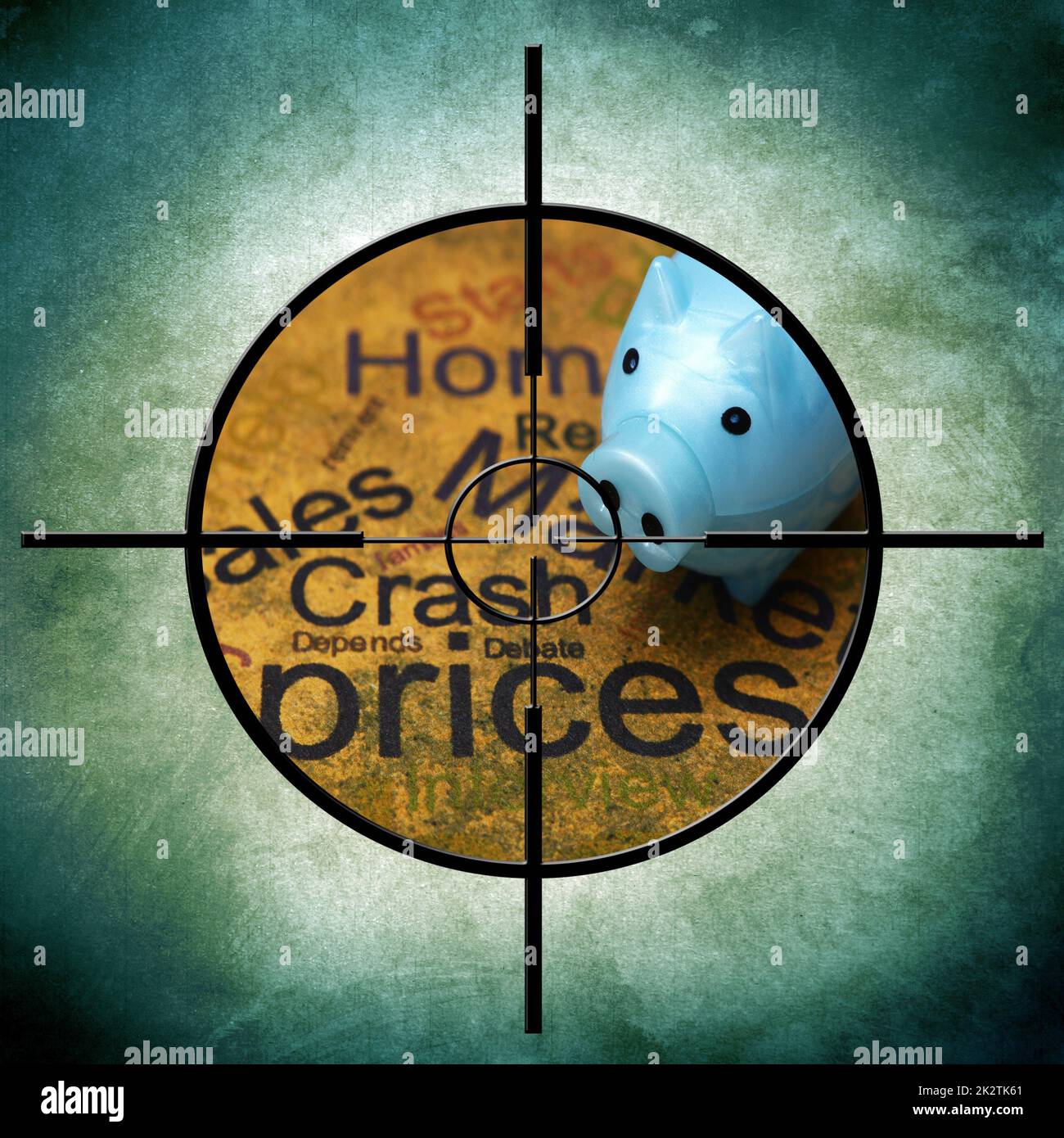 Crash prices target Stock Photo - Alamy