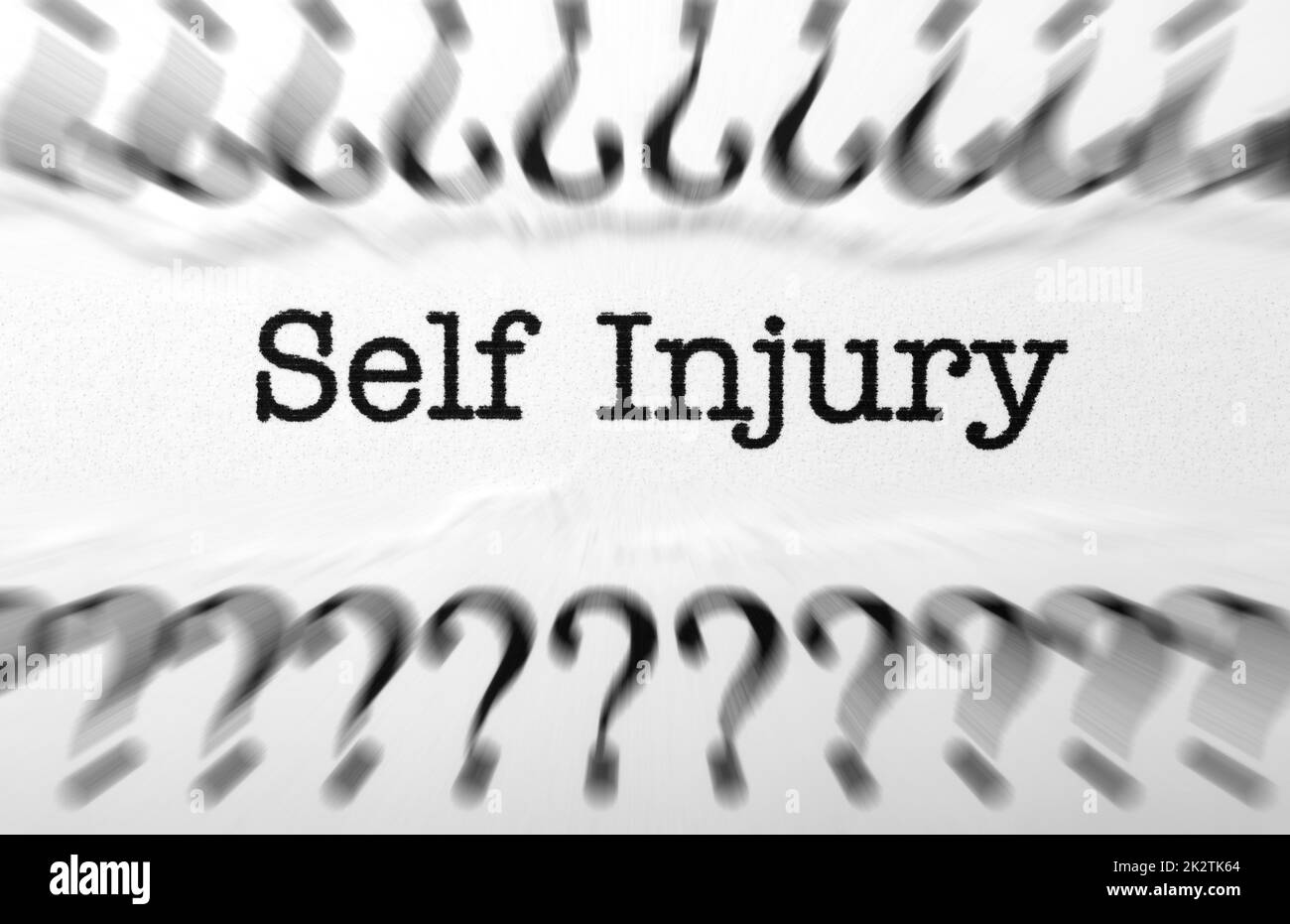 Self injury text hi-res stock photography and images - Alamy