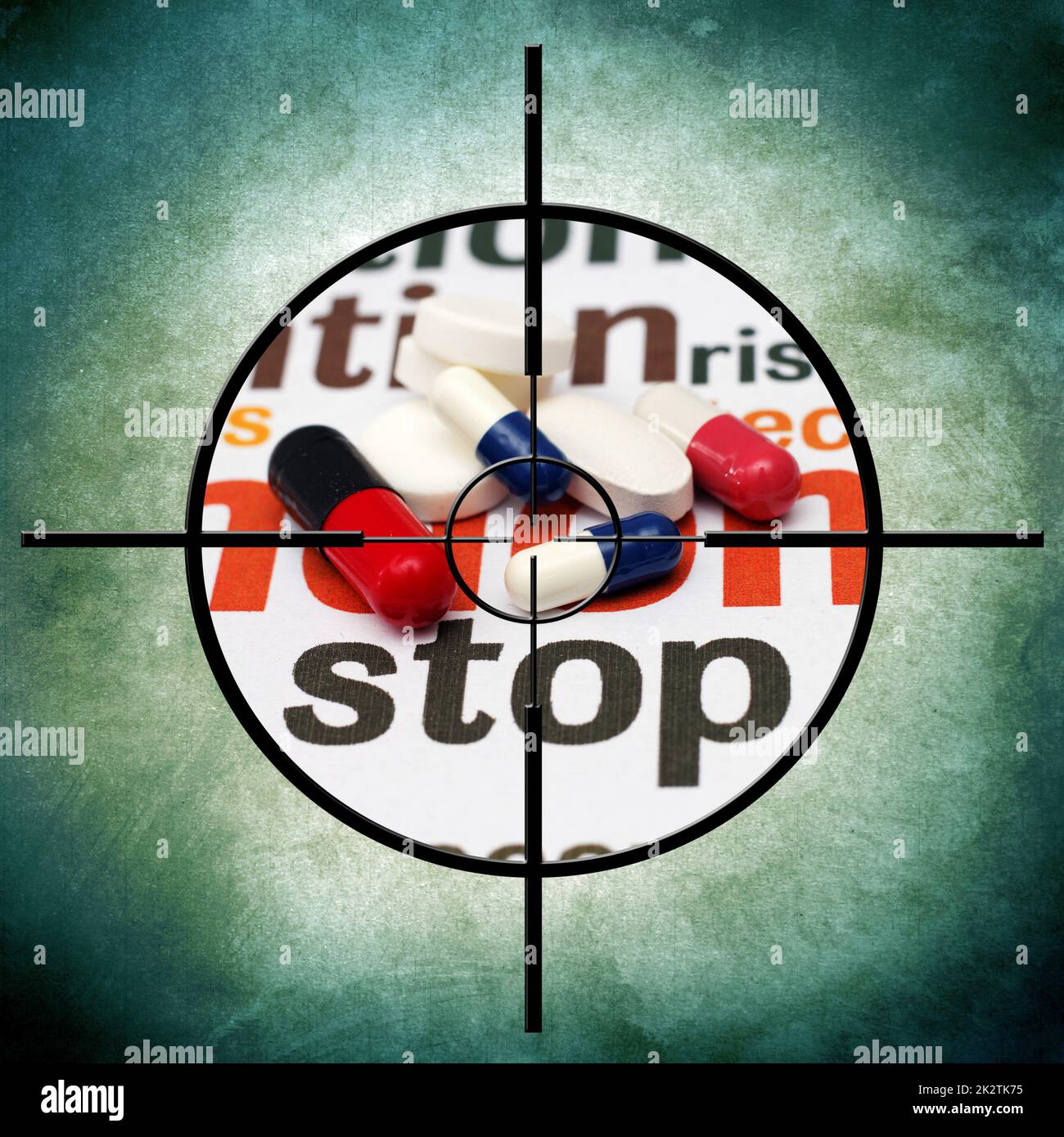 Stop using pills Stock Photo - Alamy