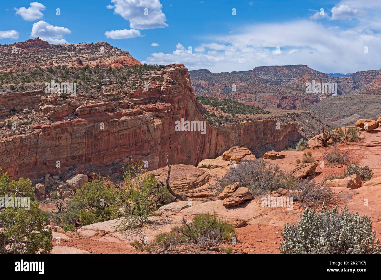 Arid Panorama from a Desert Viewpoint Stock Photo - Alamy