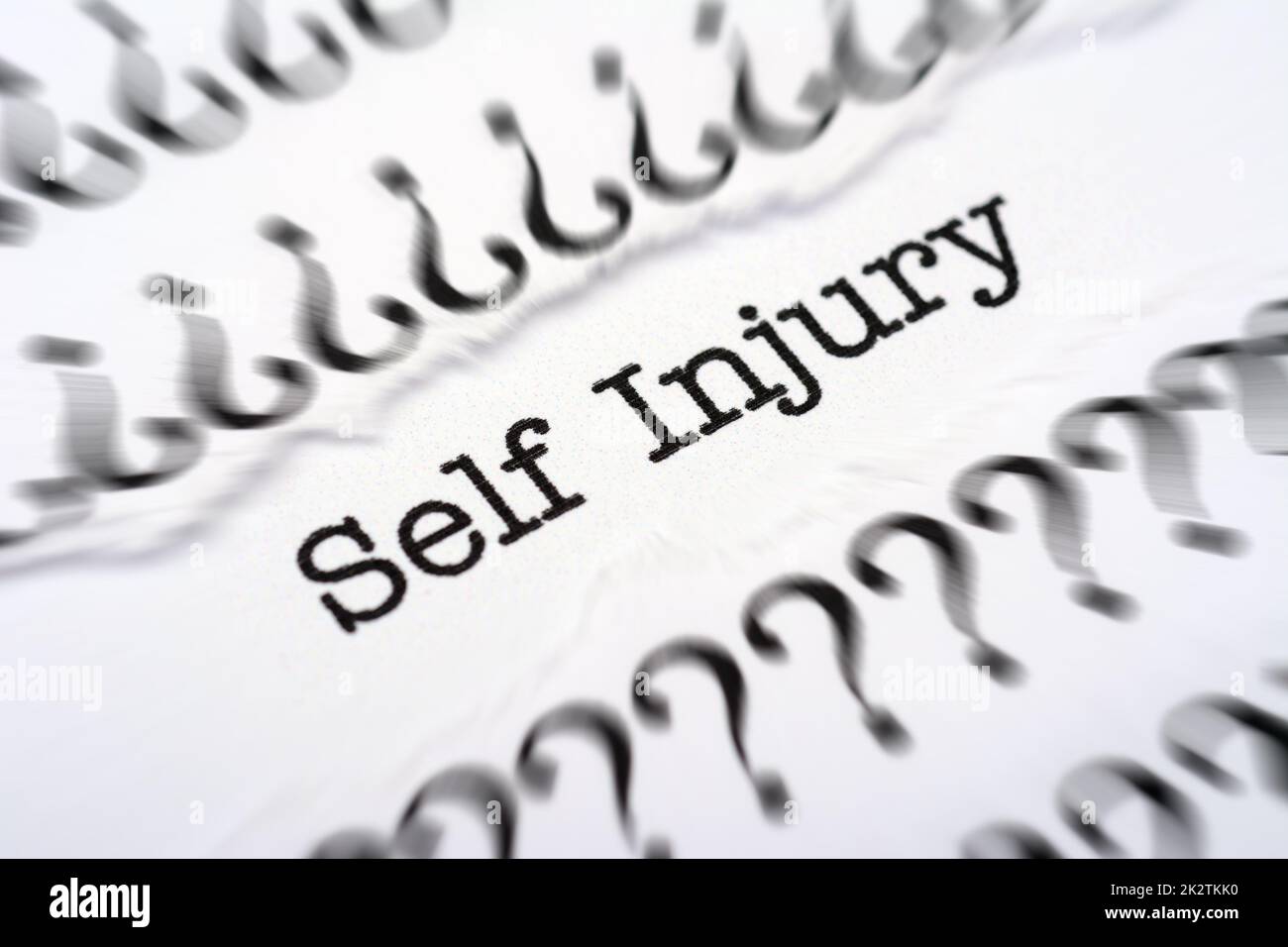 Self injury disease Stock Photo - Alamy