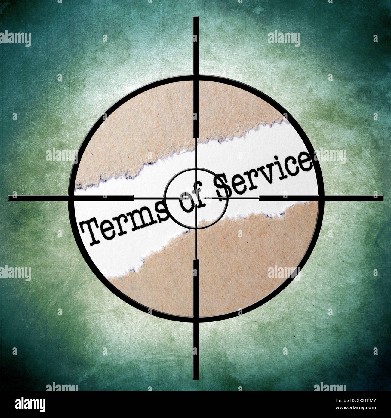 Terms of service target concept Stock Photo - Alamy