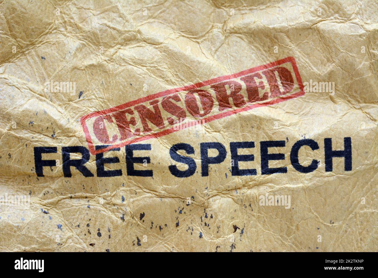 Censored free speech Stock Photo - Alamy