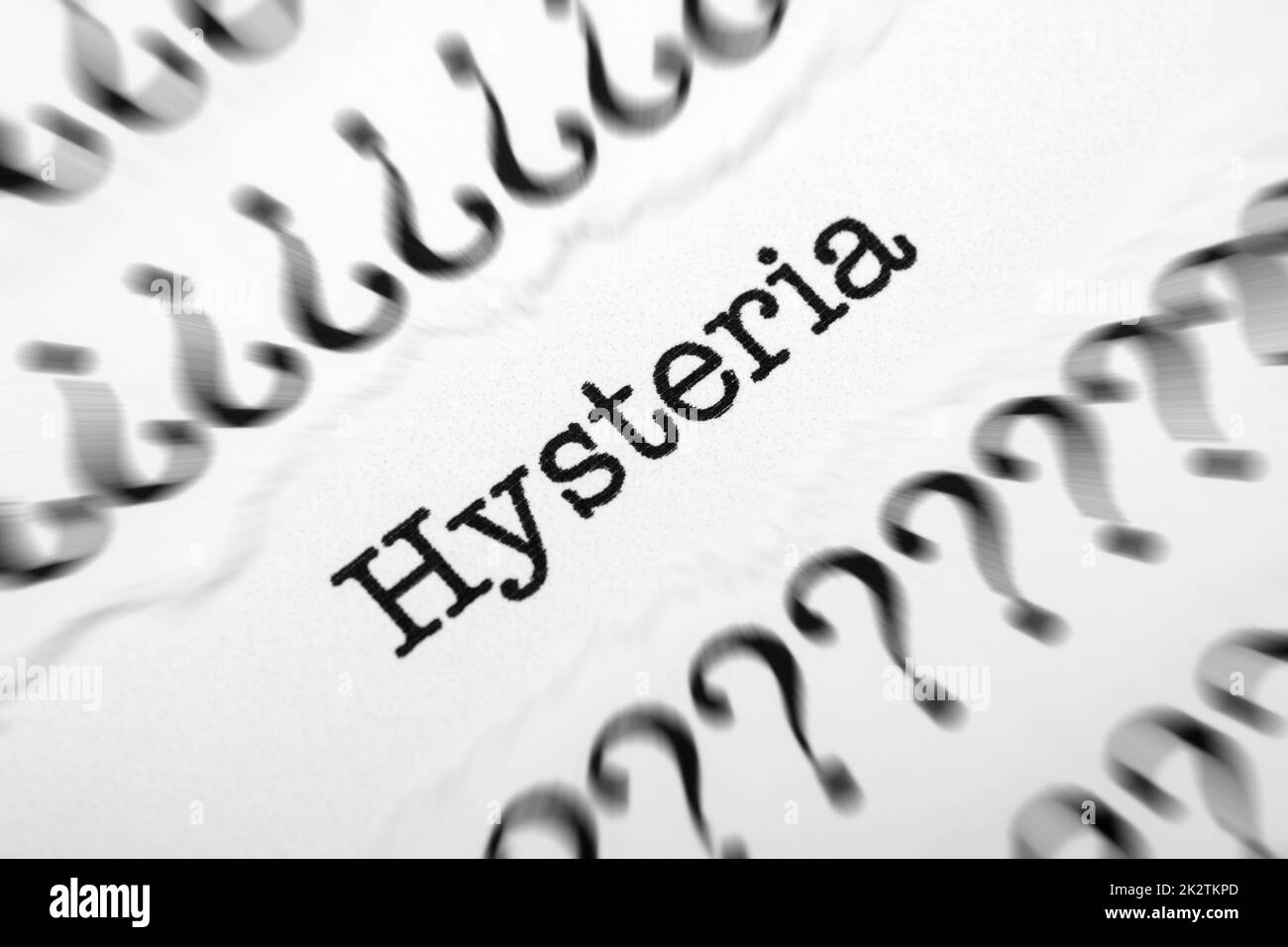 Hysteria Black and White Stock Photos & Images - Alamy