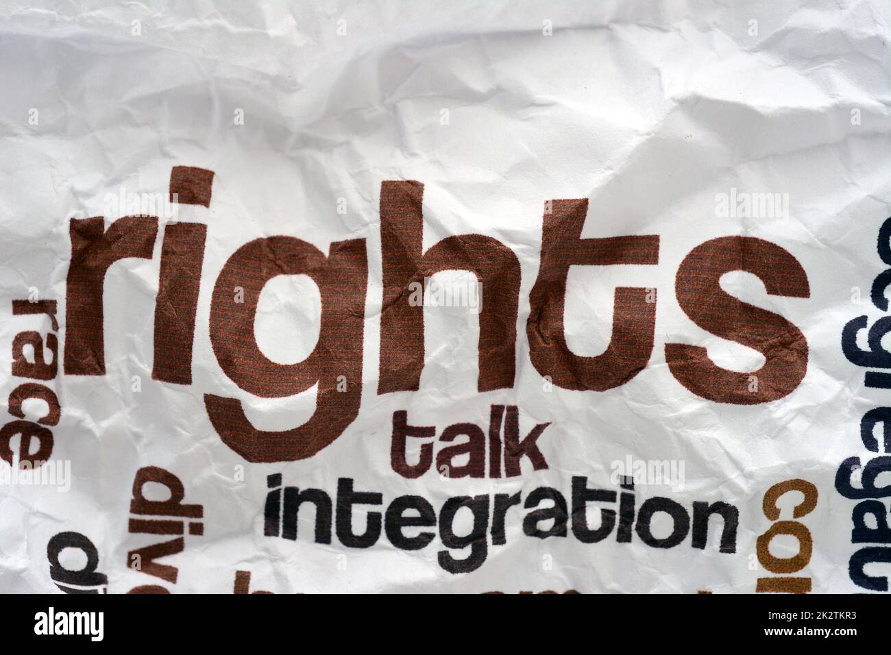 Broken rights to talk Stock Photo - Alamy