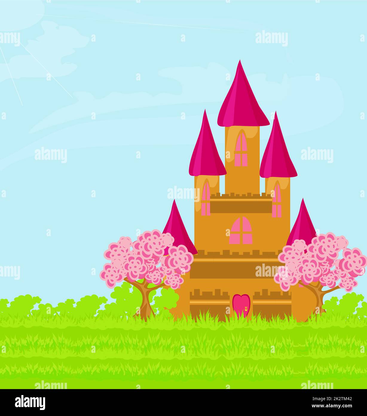 Magic Fairy Tale Princess Castle Stock Photo - Alamy